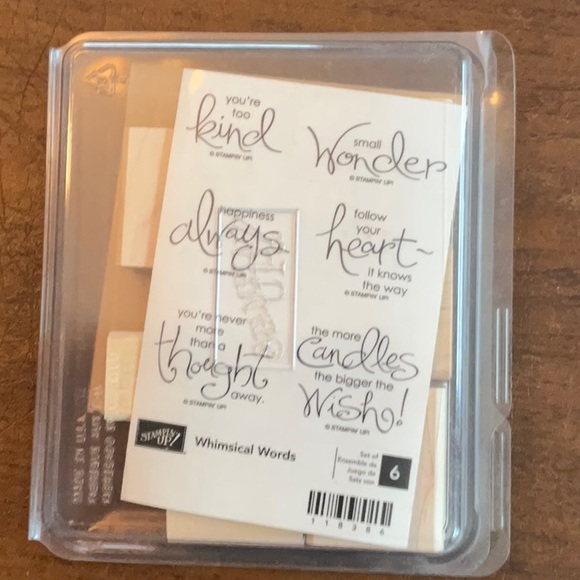 Stampin' Up! | Other | Stampin Up Whimsical Words Stamp Set | Poshmark